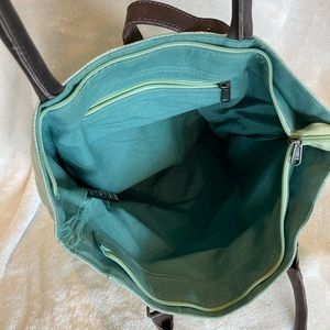 Vintage Addiction | Bags | Vintage Addiction Green Jute Tote | Poshmark